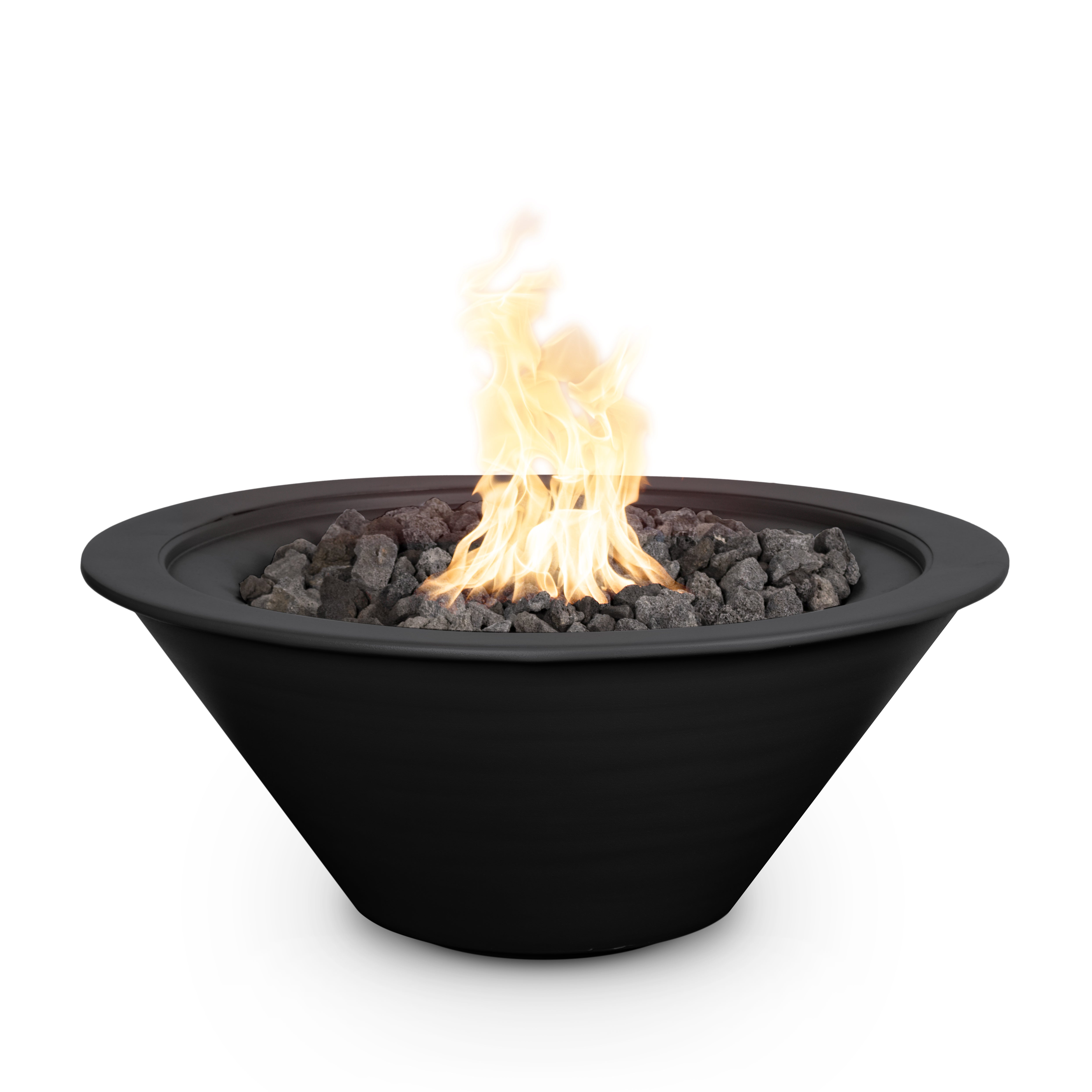 Cazo Round Fire Bowl - Powder-Coated Metal, Electronic Ignition | The ...